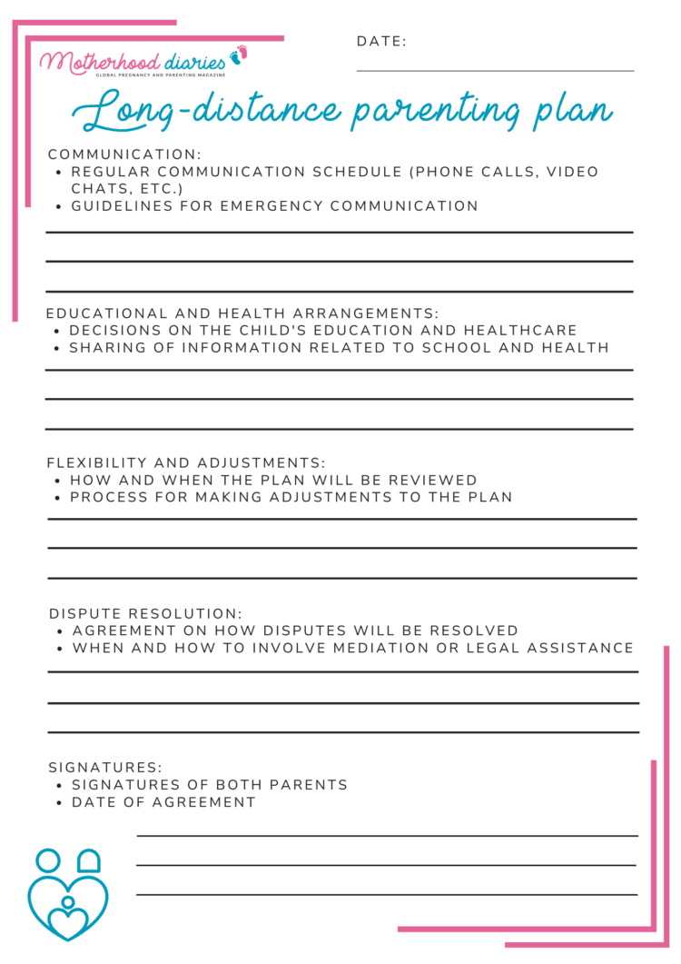 Navigating co-parenting with long distance parenting plans | Motherhood ...